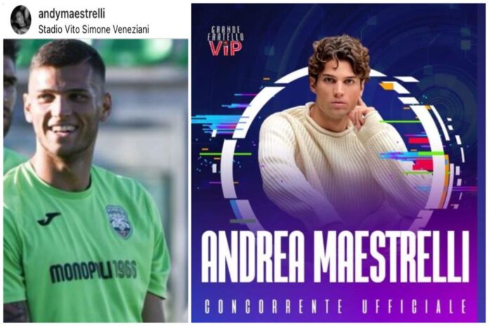 Da calciatore del Monopoli a modello: al GF vip arriva Andrea Maestrelli
