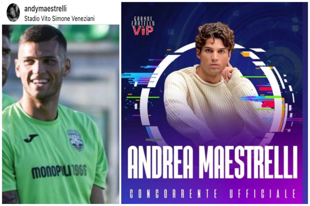 Da calciatore del Monopoli a modello: al GF vip arriva Andrea Maestrelli