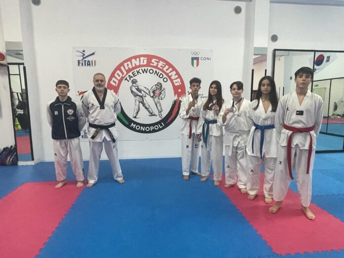 Dojang Seung Taekwondo Monopoli, emozioni e medaglie a Bari