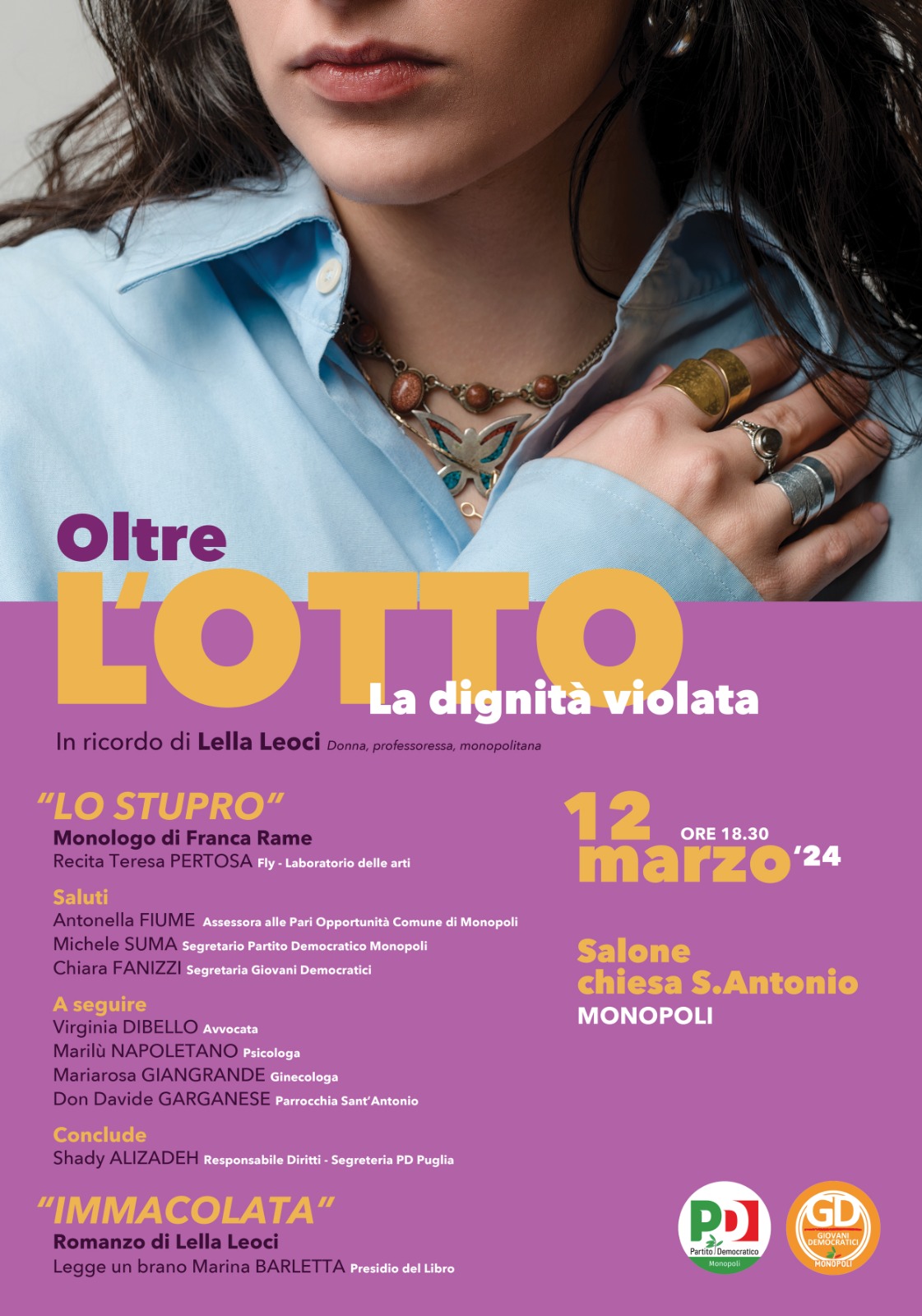 Il PD di Monopoli "Oltre l'otto". Dignità violata e lotta contro la violenza sulle donne: un ...